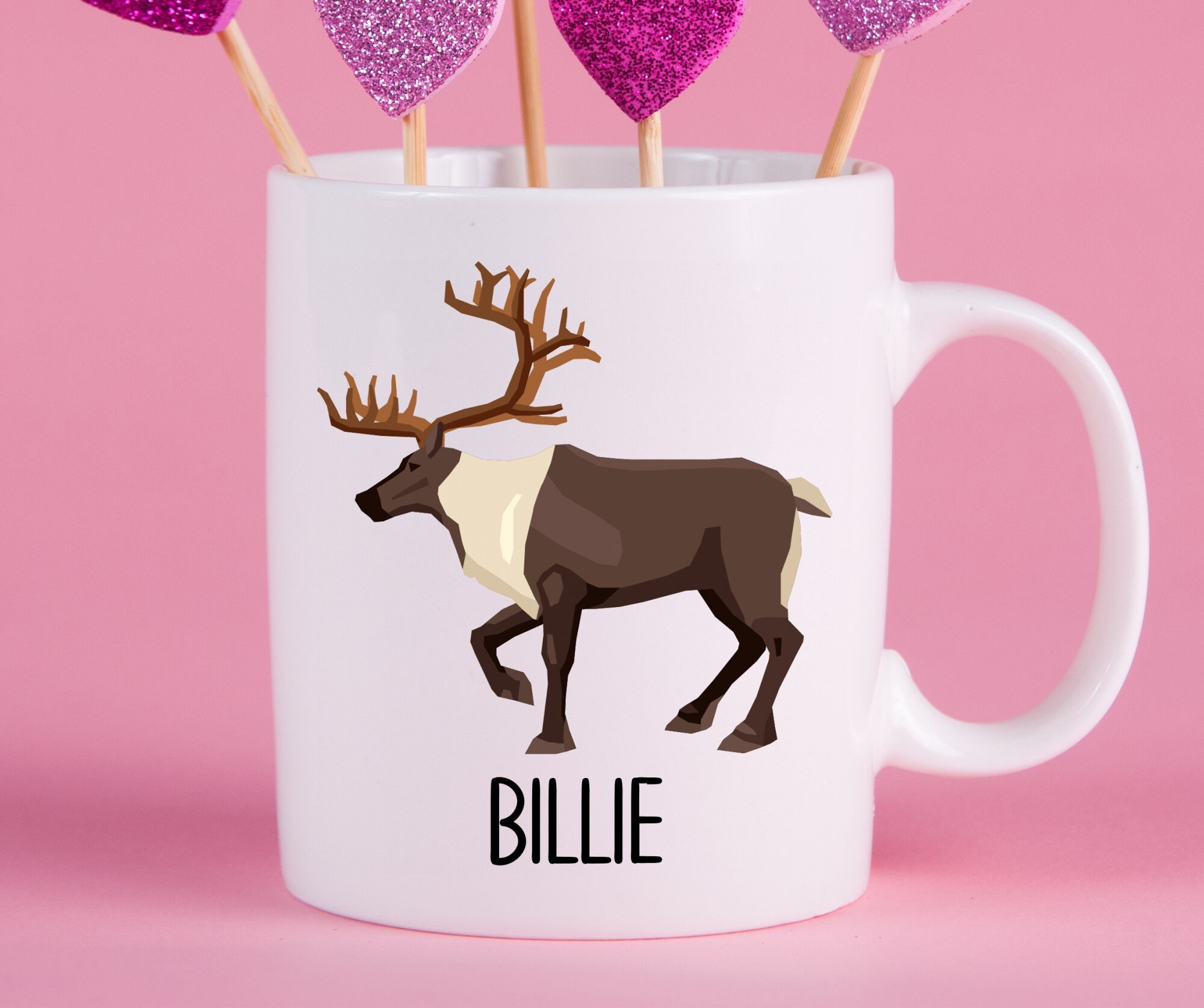 Personalized Reindeer Mug, Reindeer Gift Ideas, Reindeer Cup, Gifts for ...