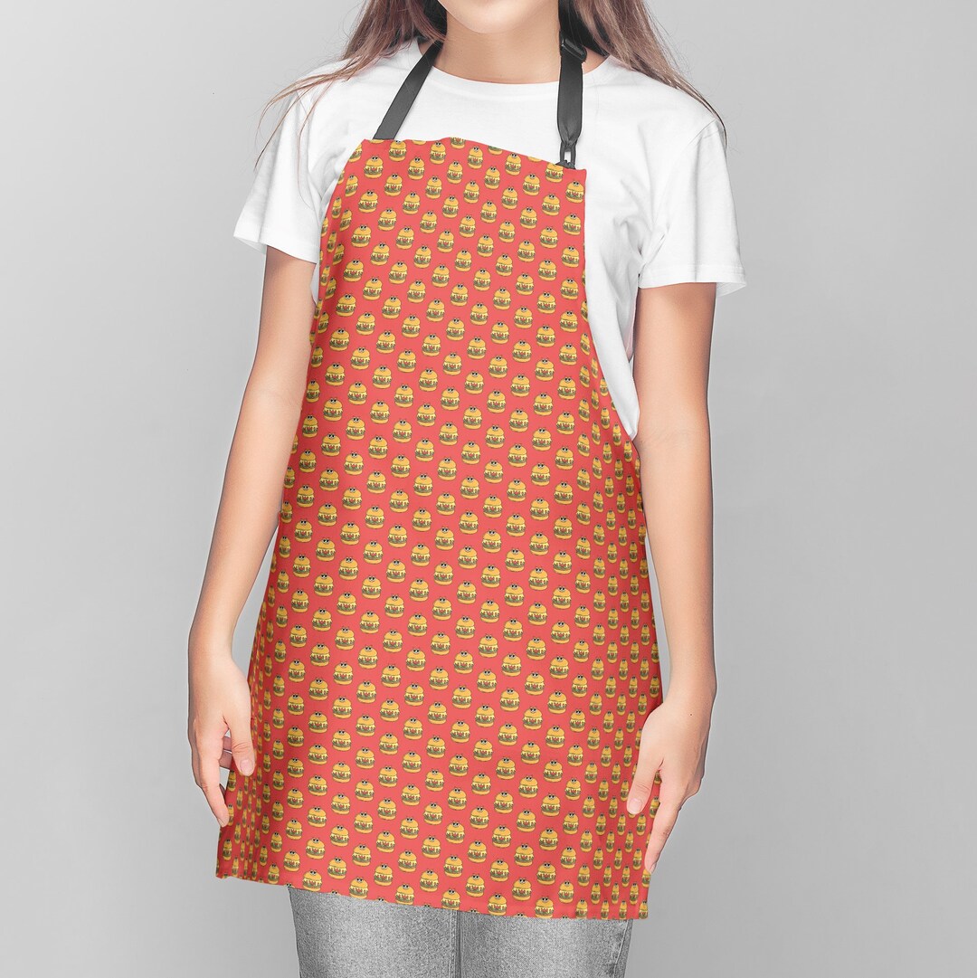 Burger Apron, Custom Apron, Personalized Apron, Gift for Chef, Cooking ...