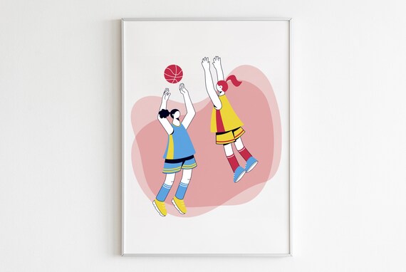 Netball Poster Netball Gift Ideas Netball Present Netball | Etsy