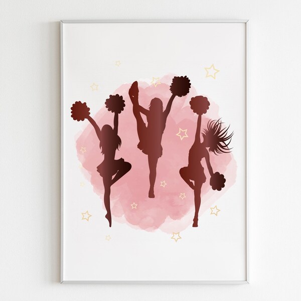 Cheerleading Poster - Etsy
