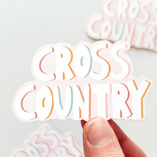 Cross Country Sticker XC Stickers Runner Stickers Run - Etsy