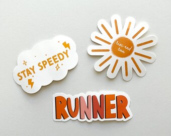 Runner Sticker Pack Running Stickers Runner Gift Run | Etsy