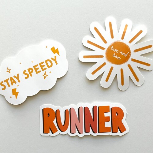 Runner Sticker Pack Running Stickers Runner Gift Run | Etsy