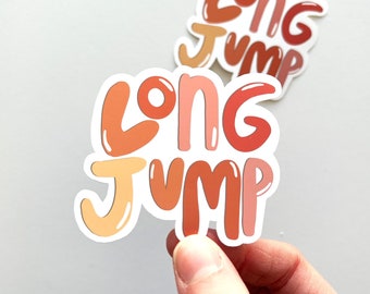 Long Jump Stickers - Etsy