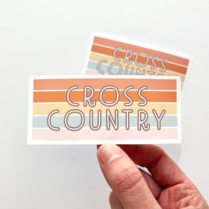 Cross Country Sticker XC Stickers Runner Stickers Run - Etsy