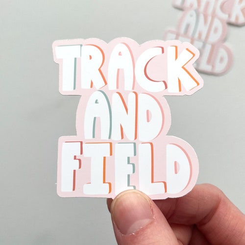 Holographic Track and Field Sticker Track Stickers Runner - Etsy