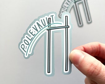 Pole Vault Sticker | Etsy