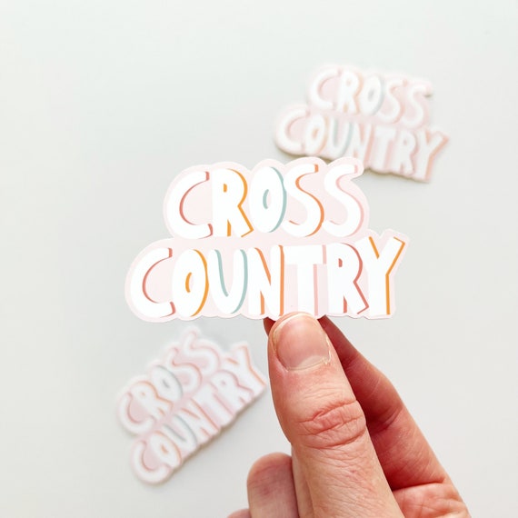 Cross Country Sticker XC Stickers Runner Stickers Run - Etsy