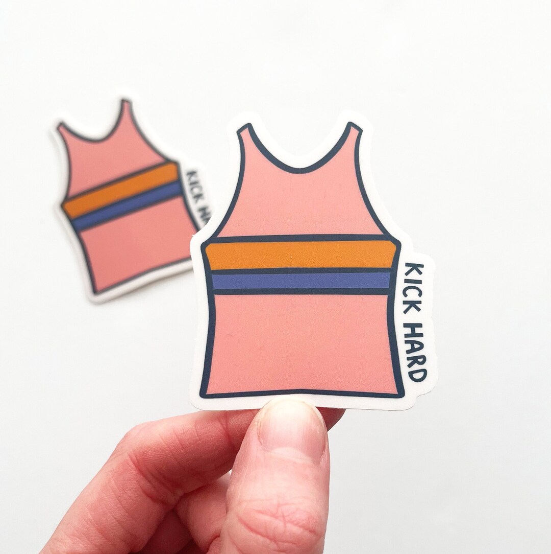 Kick Hard Sticker, Runner Stickers, Track Stickers, Sport Stickers ...