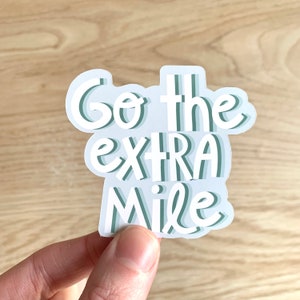 Go the Extra Mile Sticker, Runner Stickers, Runner Quotes, Track Runner ...
