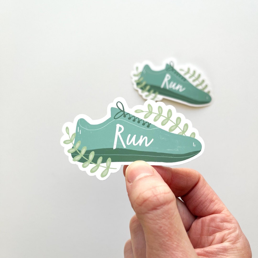 Runner Shoe Sticker, Runner Stickers, Gifts for Runners, Cross Country ...
