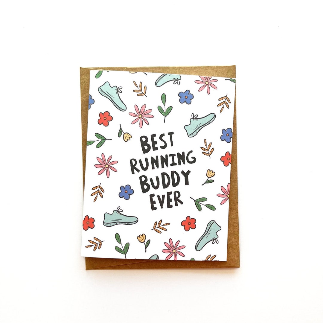 Best Running Buddy Card, Cards for Runners, XC Runner Card, Runner ...