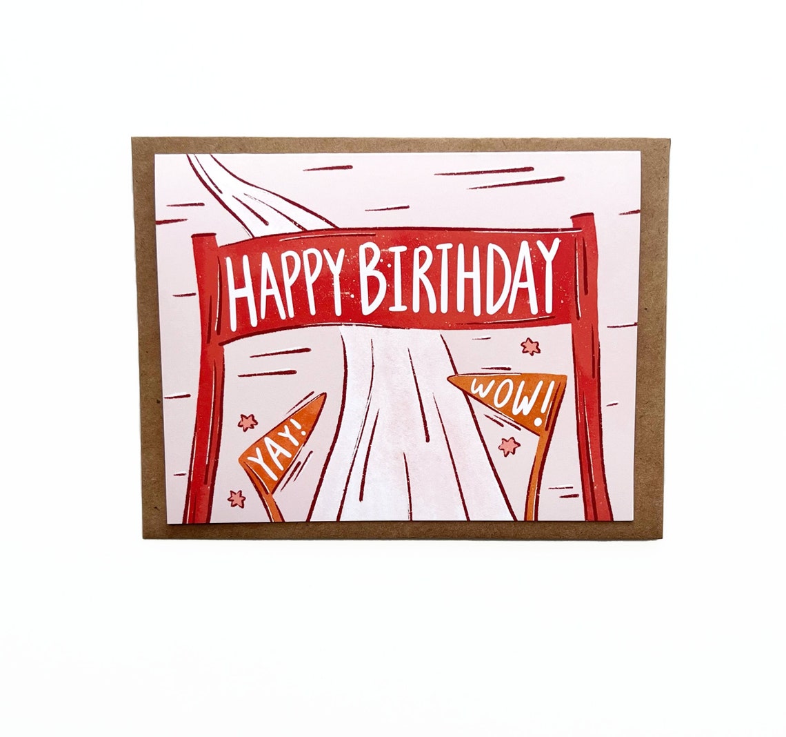 Runner Birthday Card Cards for Runners XC Runner Card - Etsy