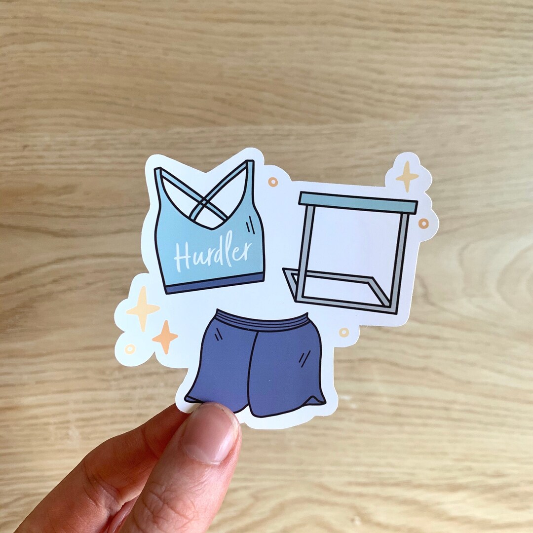 Hurdler Sticker, Hurdles Sticker, Hurdle, Track Stickers, Runner ...