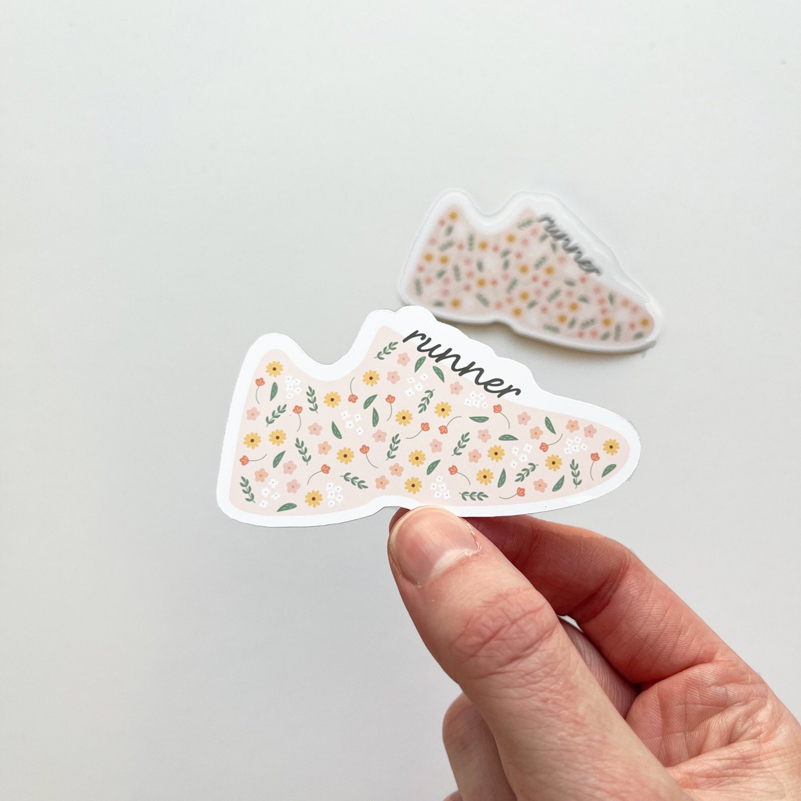 Runner Shoe Sticker Runner Stickers Gifts for Runners Cross - Etsy