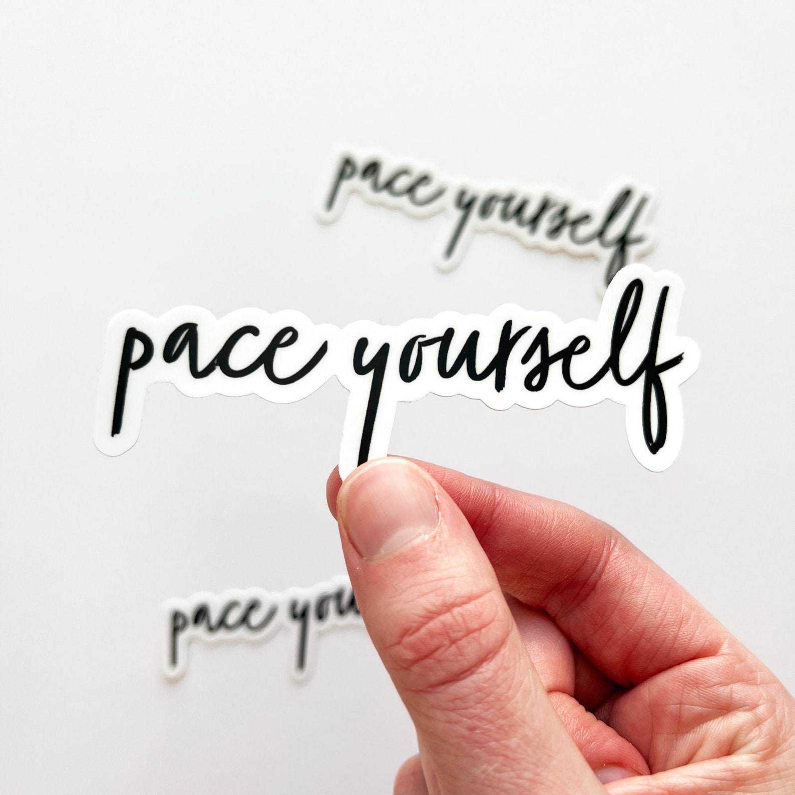 Pace Yourself Sticker, Track and Field, Waterproof Vinyl (4x1.6 In) - Etsy
