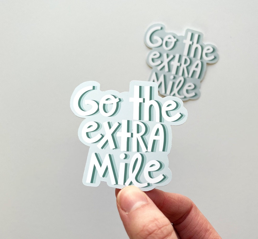 Go the Extra Mile Sticker, Runner Stickers, Runner Quotes, Track Runner ...