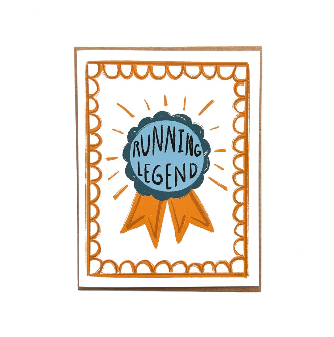 Running Legend Card, Cards for Runner, Running Cards, Runner Congrats ...