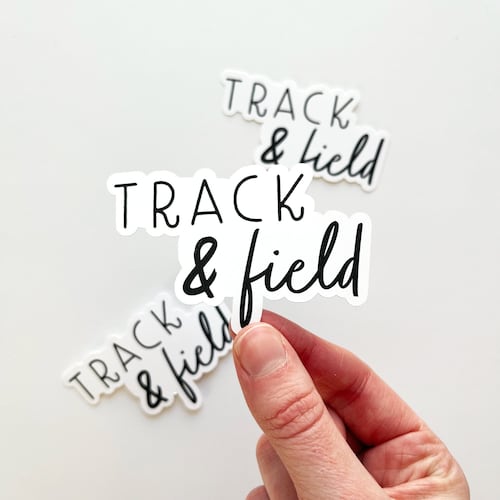 Track and Field Sticker Track Stickers Runner Sticker - Etsy