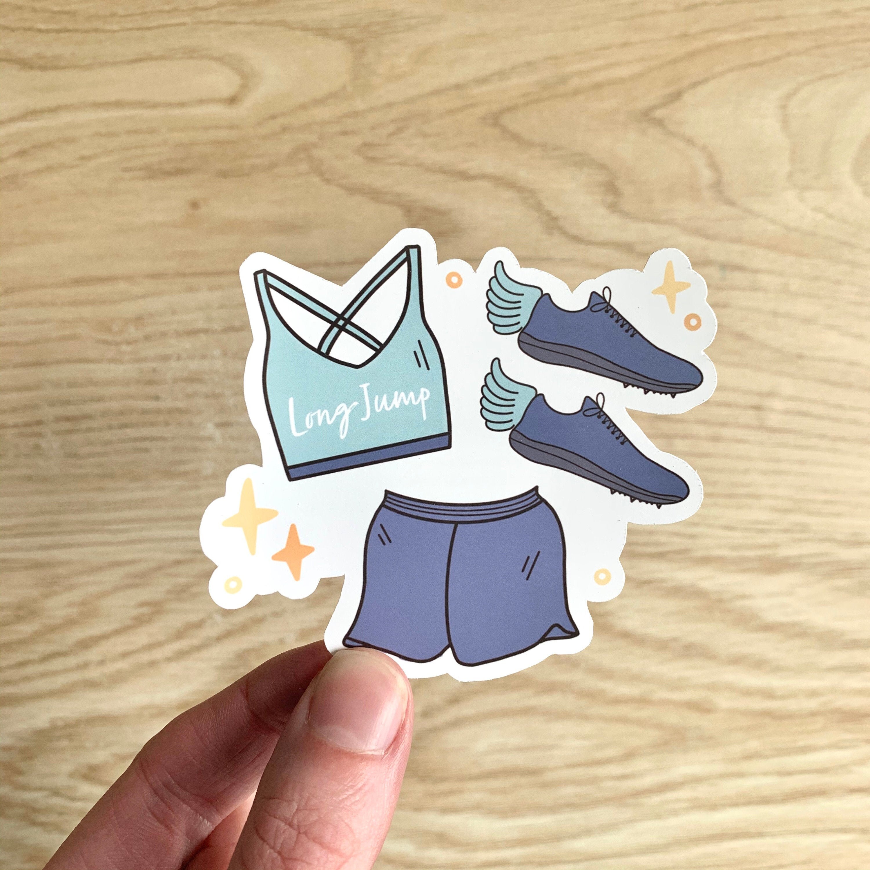 Long Jump Sticker Long Jump Track and Field Track Stickers - Etsy UK