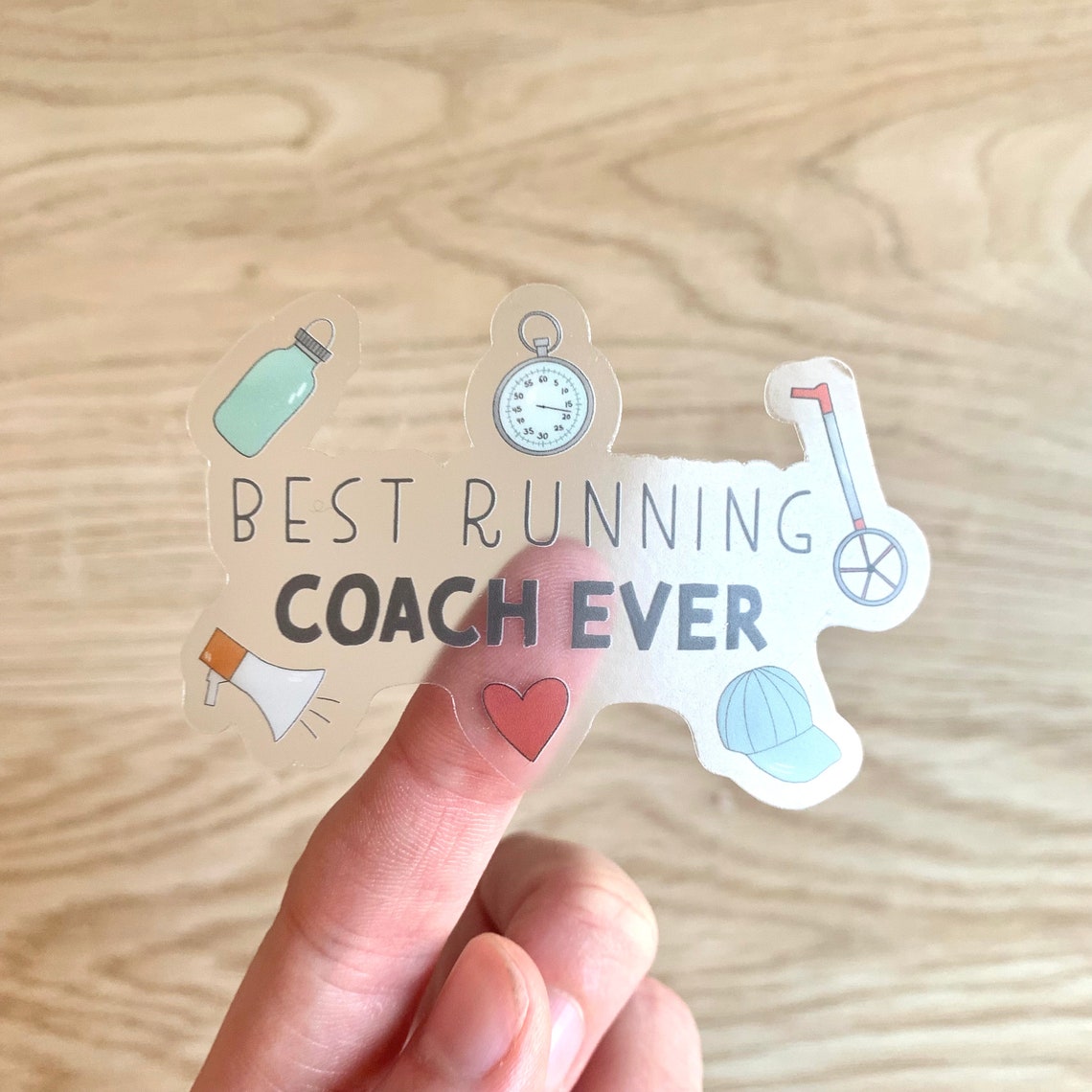 Running Coach Sticker Running Coach Gift XC Coach Gift | Etsy