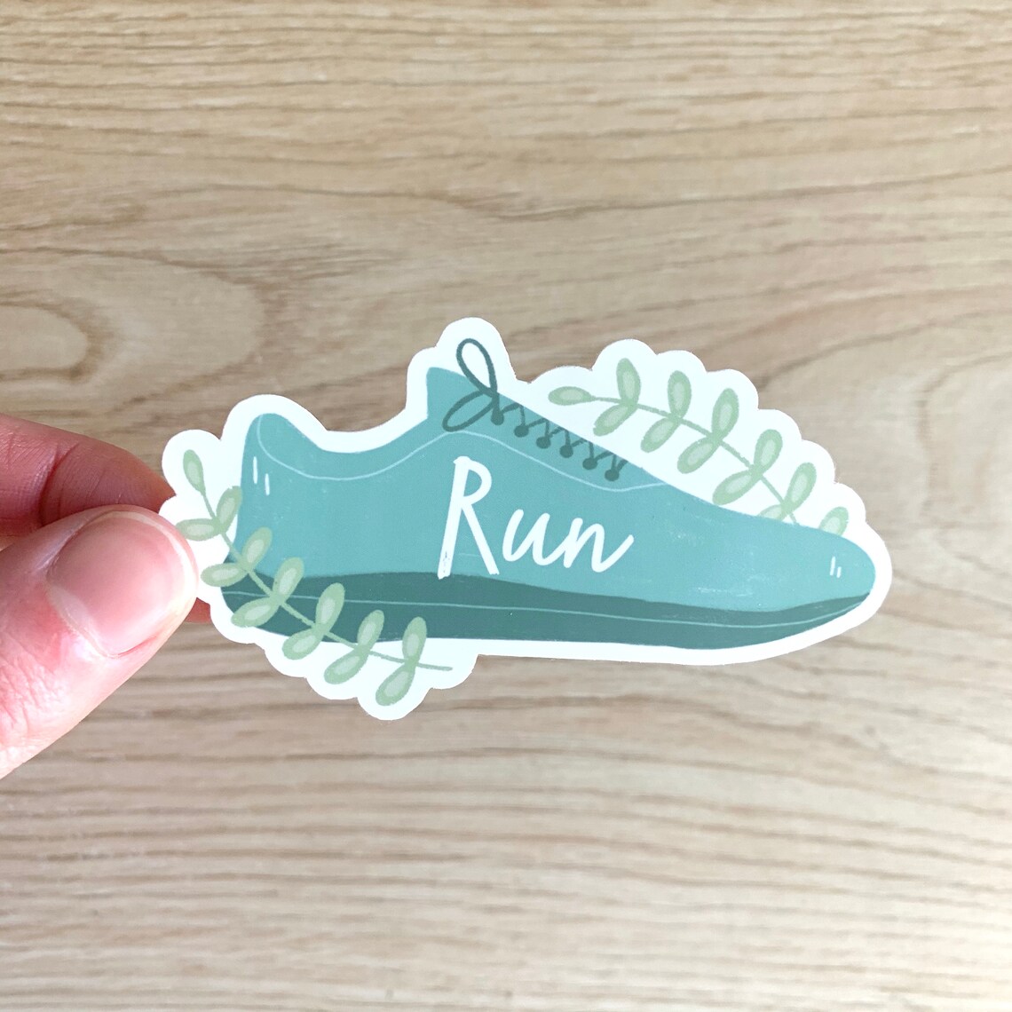 Runner Shoe Sticker Runner Stickers Gifts For Runners Cross | Etsy