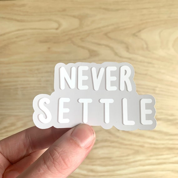 Never Settle Track and Field Sticker Track Stickers Runner | Etsy