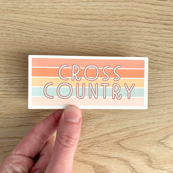 Cross Country Sticker XC Stickers Runner Stickers Run | Etsy
