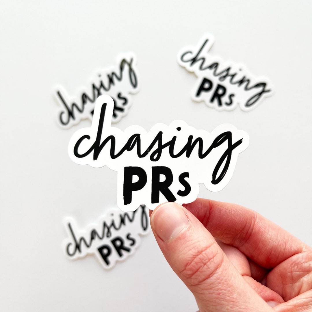 Chasing PR Sticker, Track and Field Sticker, Track Stickers, Runner ...