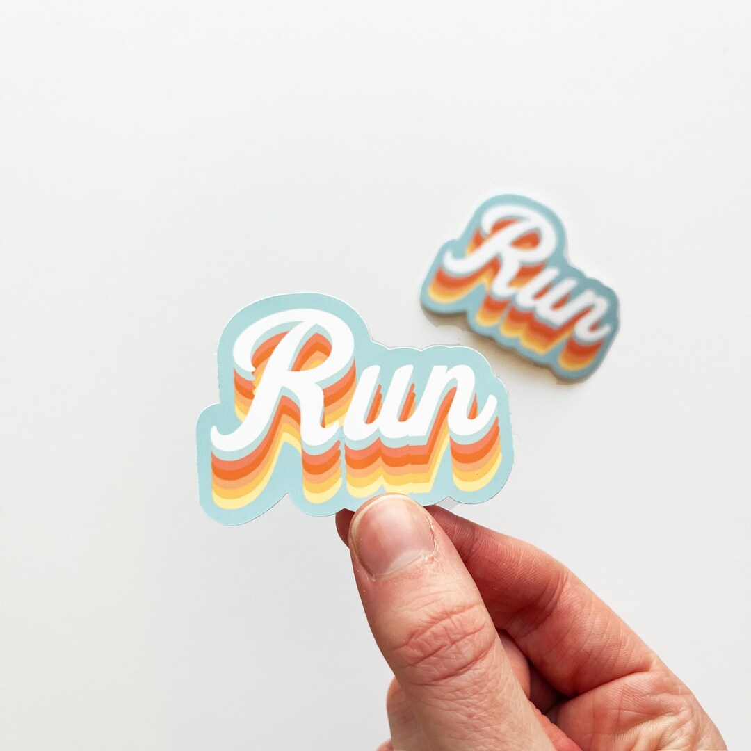 Run Sticker, Running Sticker, Track Stickers, XC Stickers, Cross ...