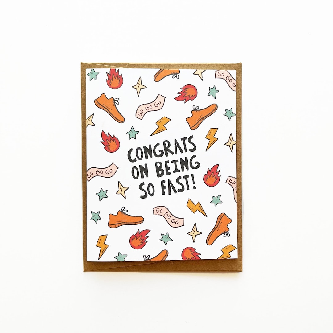Runner Congrats Card, Runner Race Card, Card for Runners, Marathon Card ...