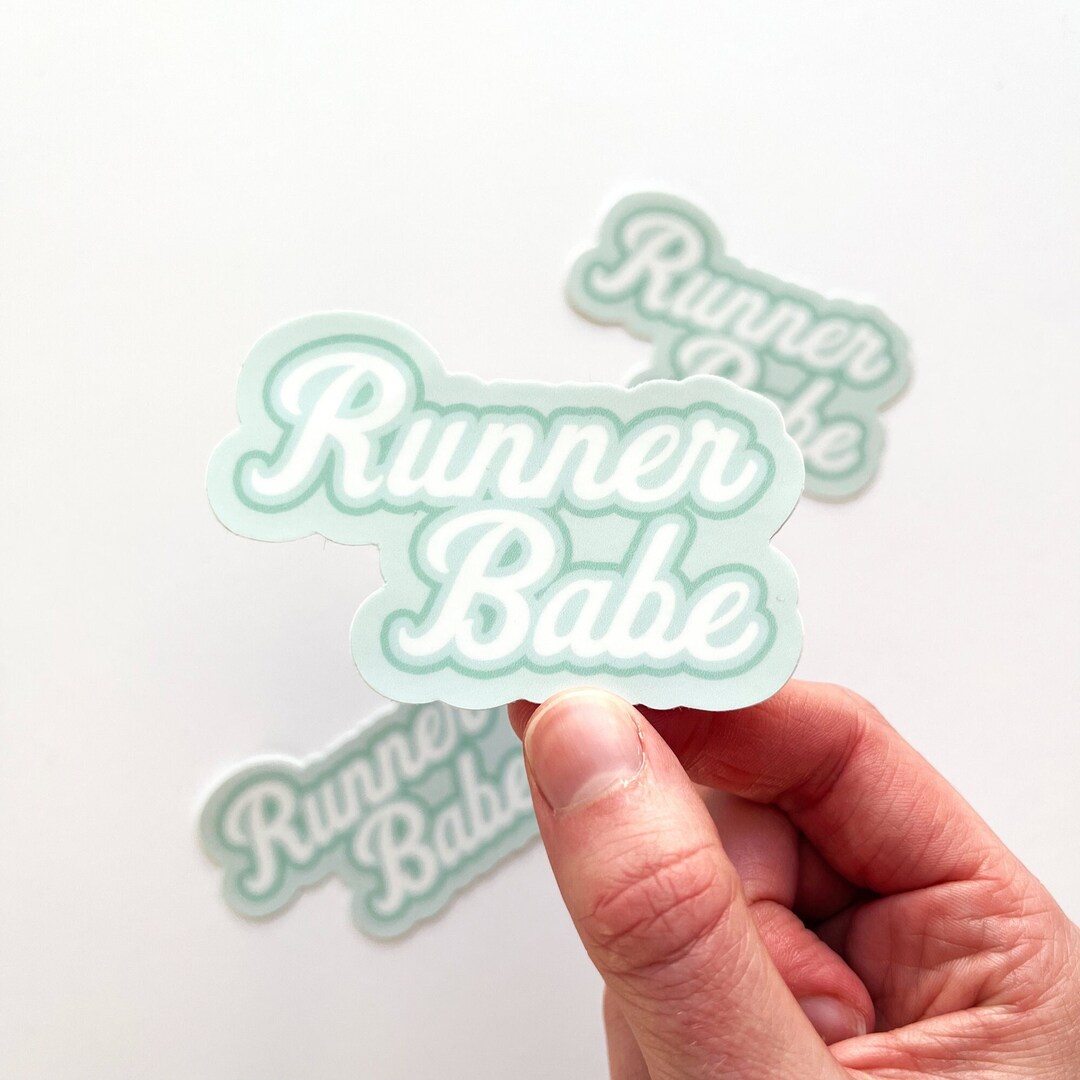Runner Babe Sticker, Track Stickers, Track and Field, Running Stickers ...