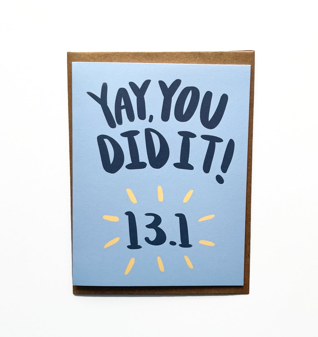 Half Marathon Card, Funny Half Marathon Cards, Half Marathon Gift, Half ...