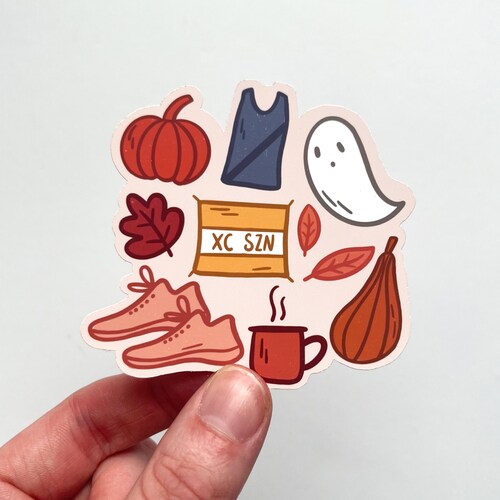 Cross Country Running Sticker Xc Runner Sticker Running - Etsy