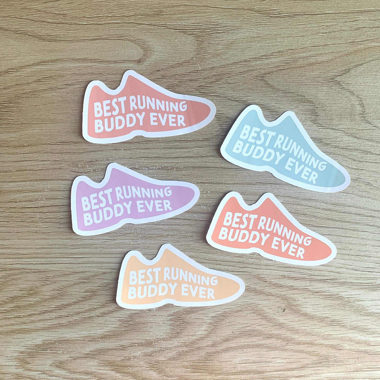 Runny Buddy Sticker Pack (5), Running Buddies, Running Gifts, Gifts for ...