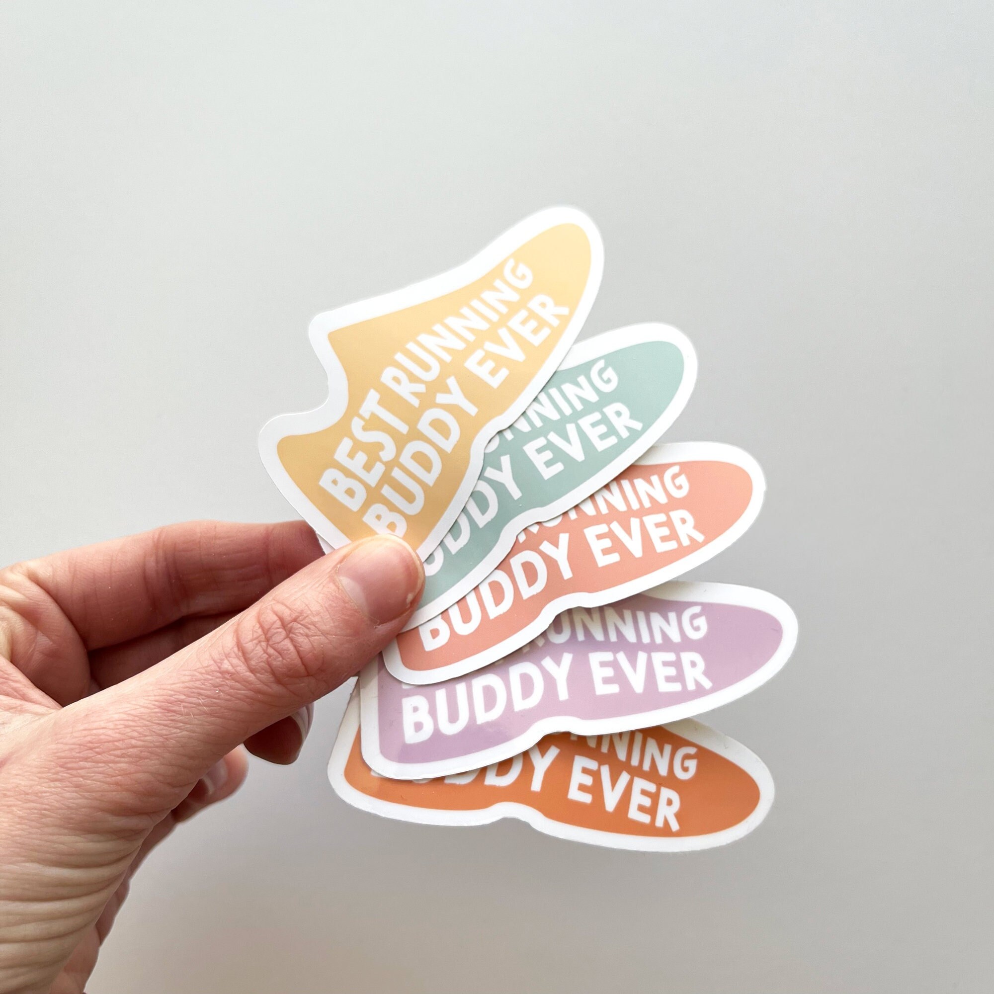 Runny Buddy Sticker Pack (5), Running Buddies, Running Gifts, Gifts for ...
