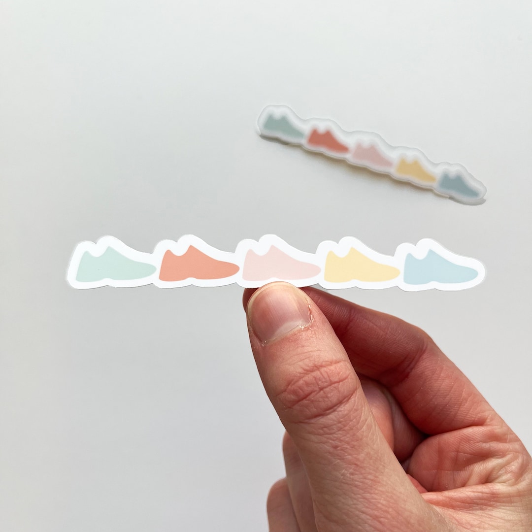 Pastel Running Shoe Sticker, Track and Field Sticker, Track Stickers ...