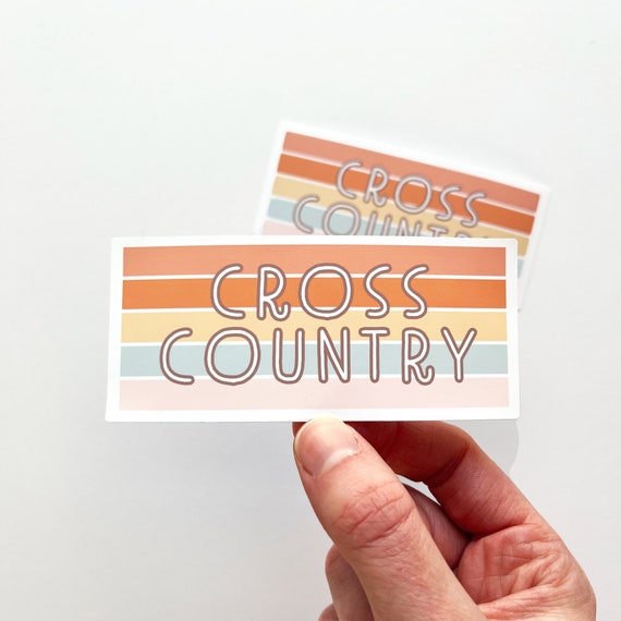 Cross Country Sticker XC Stickers Runner Stickers Run | Etsy