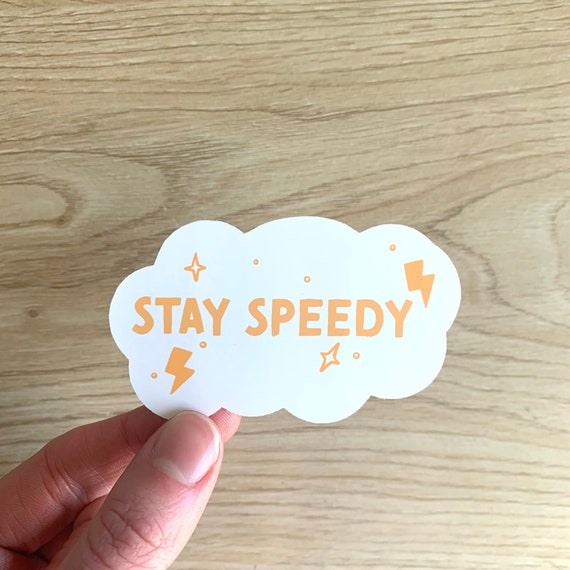 Stay Speedy Sticker Runner Stickers Run Stickers Track | Etsy