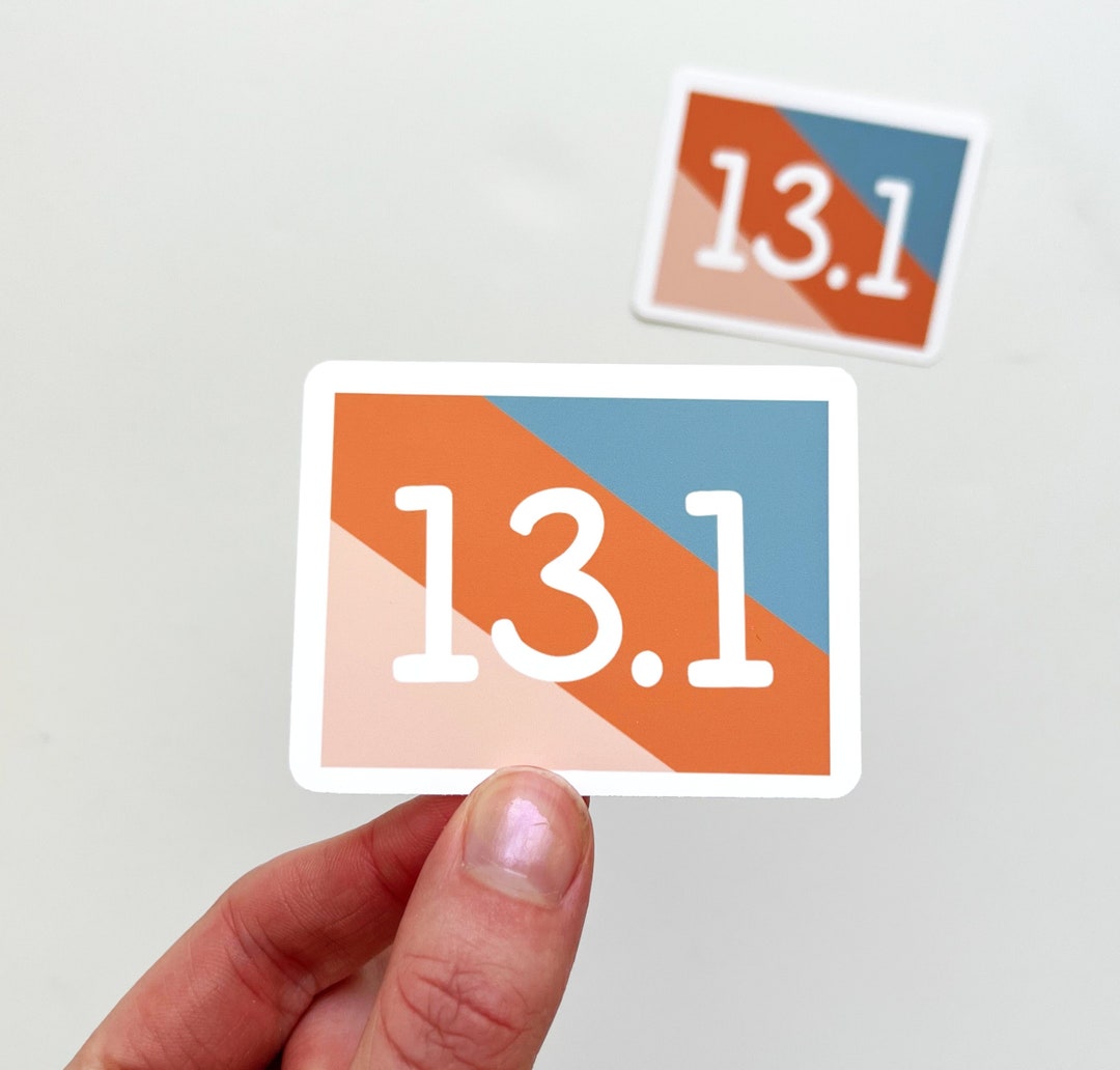 13.1 Sticker, Half Marathon Runner, Marathon Gift, Runner Stickers ...