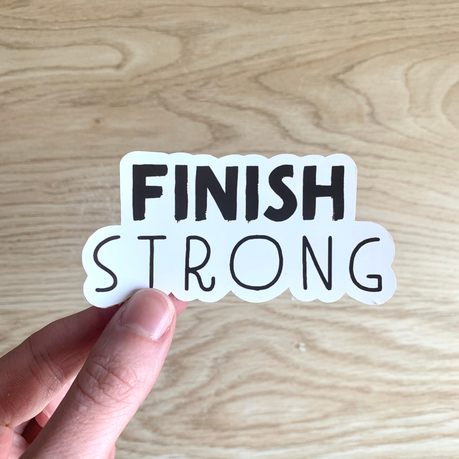 Finish Strong Sticker Track and Field Sticker Track | Etsy