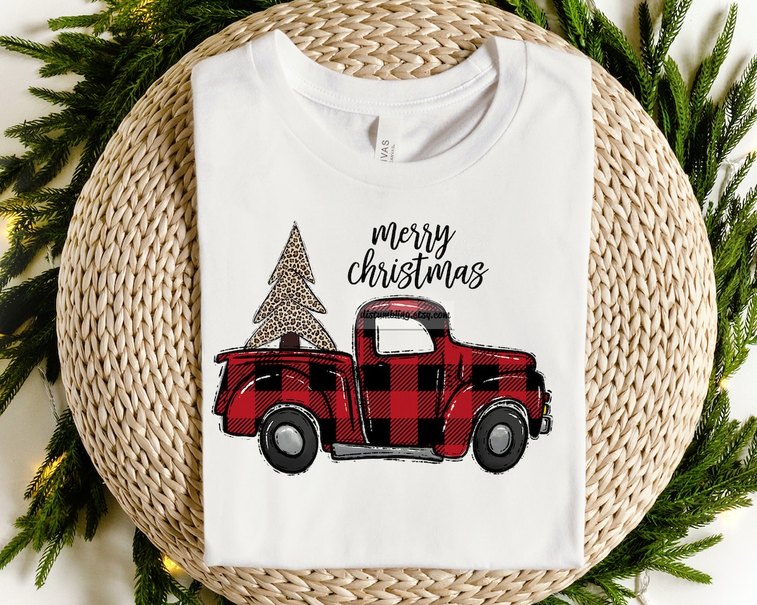 Christmas Truck Sublimation Designs Merry Christmas Sublimation Design ...