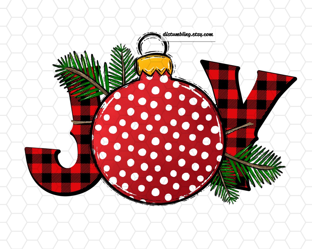 Christmas Sublimation Designs Joy Bauble Sublimation Design Downloads ...
