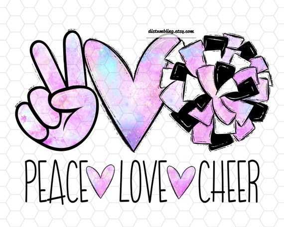 Cheer Pink Purple Iridescent Cheer Sublimation Sublimation - Etsy