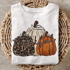 Thankful Pumpkins Sublimation PNG Thanksgiving Fall Sublimation Designs ...