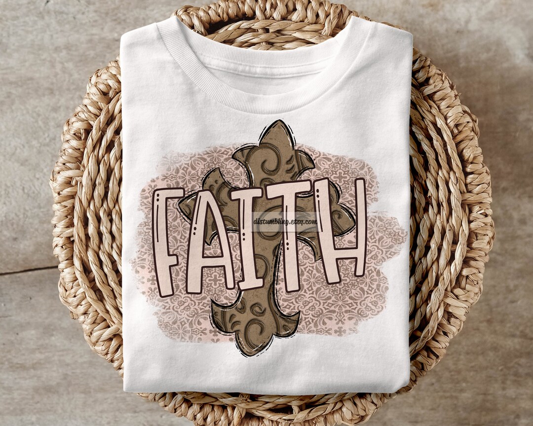FAITH Jesus PNG Christmas Fall Sublimation Designs Sublimation Design ...