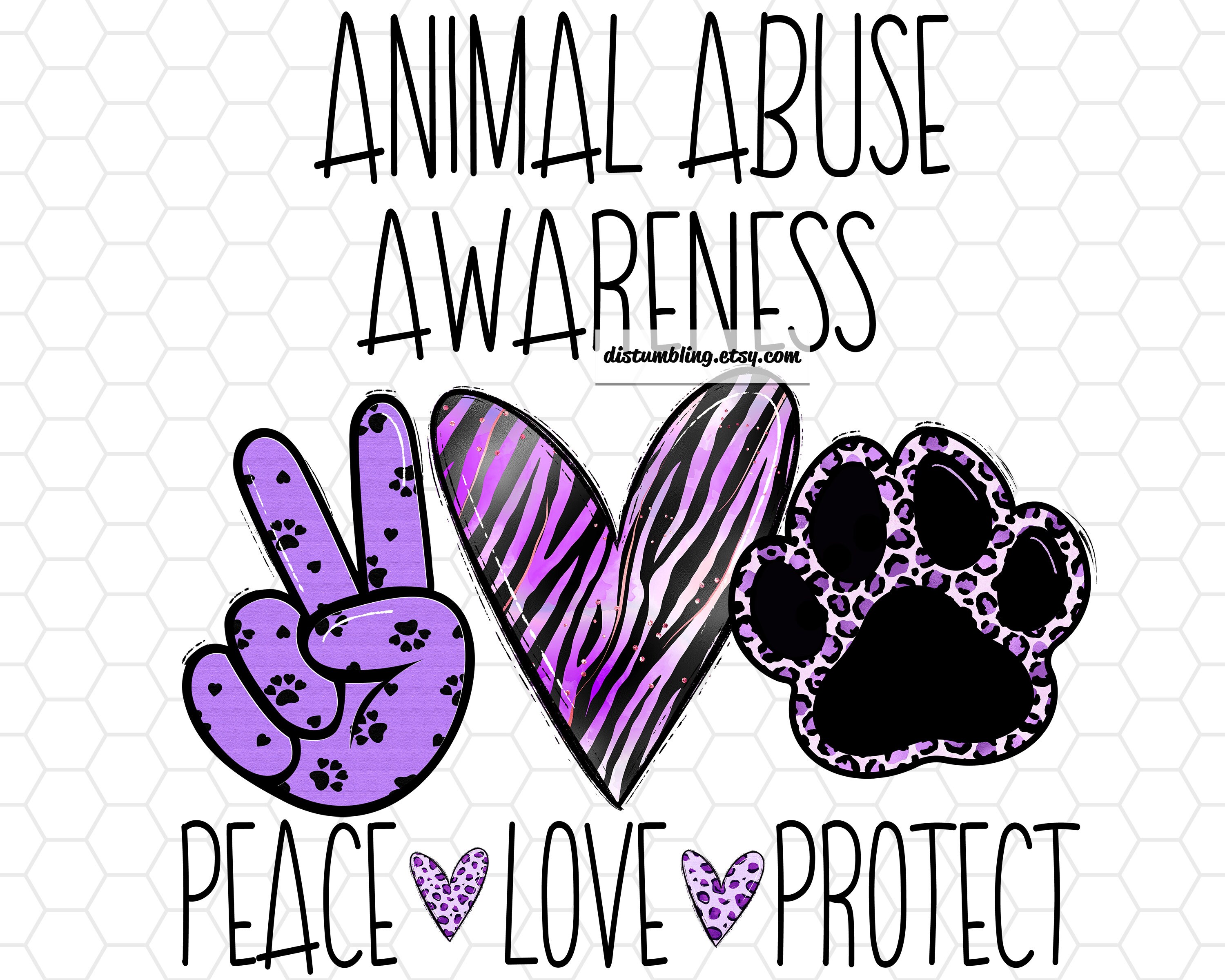 Stop Animal Abuse Ribbon