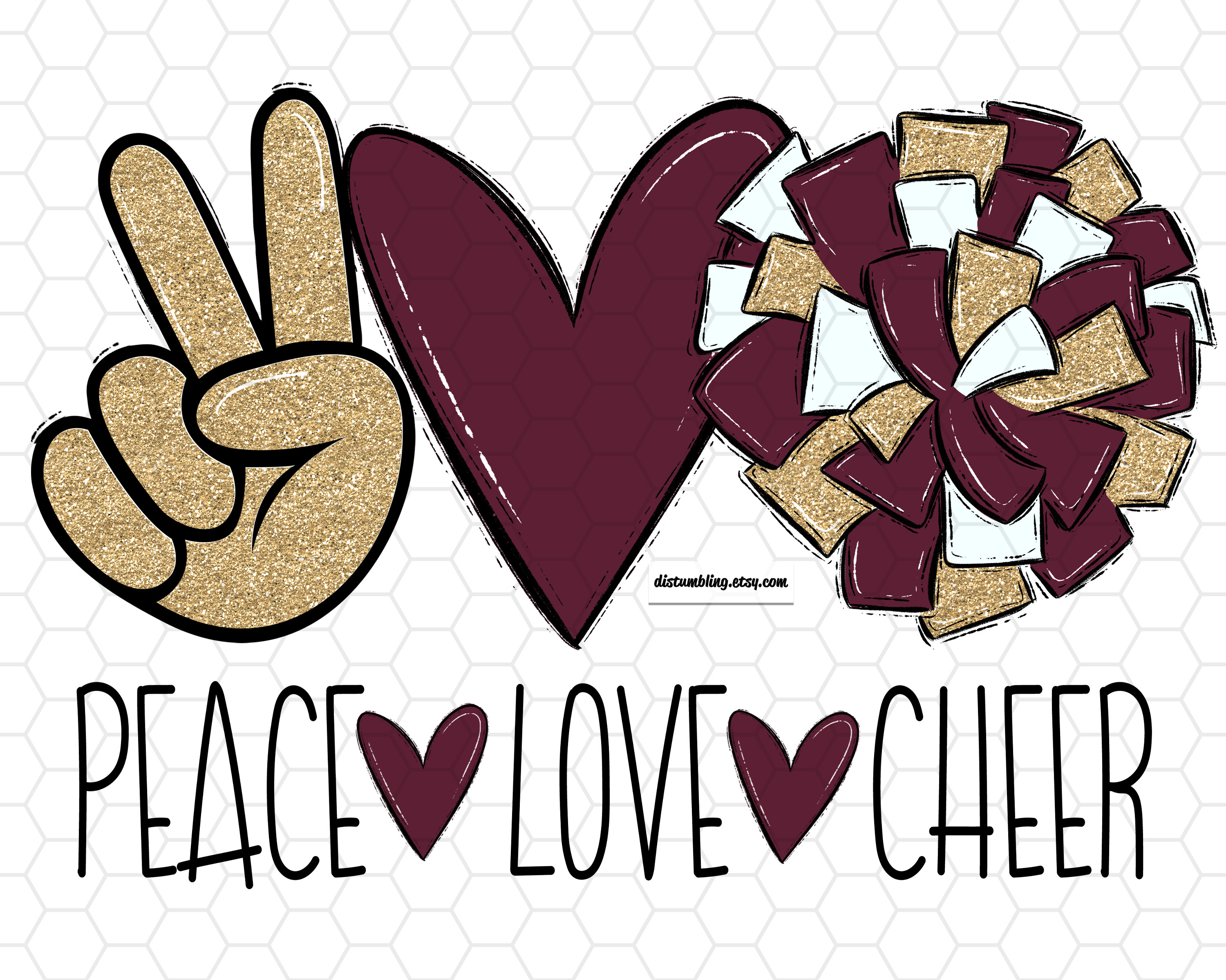 Cheer Maroon Gold Cheer Sublimation Sublimation Designs - Etsy