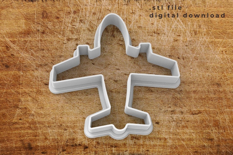 Airplane Cookie Cutter STL File - Etsy