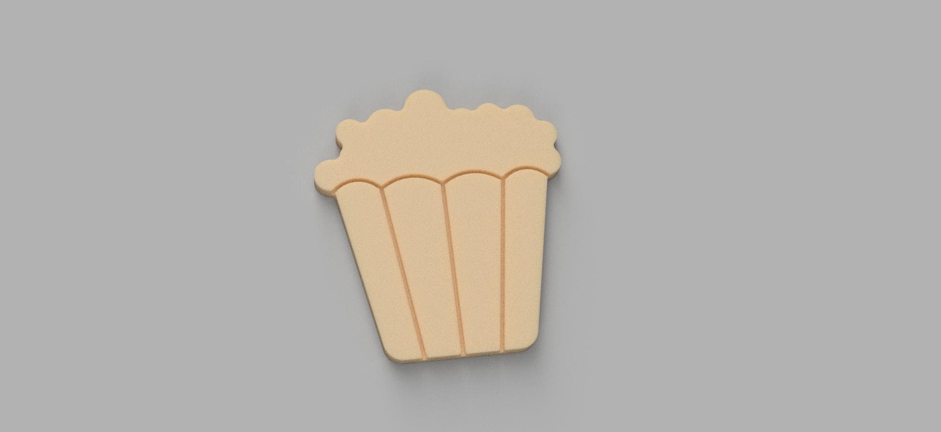 Popcorn Cookie Cutter STL-Datei | Etsy